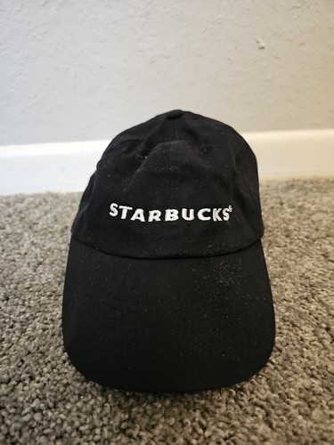 Starbucks Hat Cap Employee Worker Uniform Adjustable Black White ...