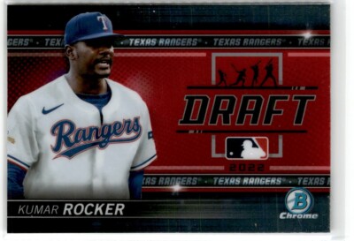 2022 Bowman Draft Baseball Night Kumar Rocker #BDN-10 Texas Rangers | eBay