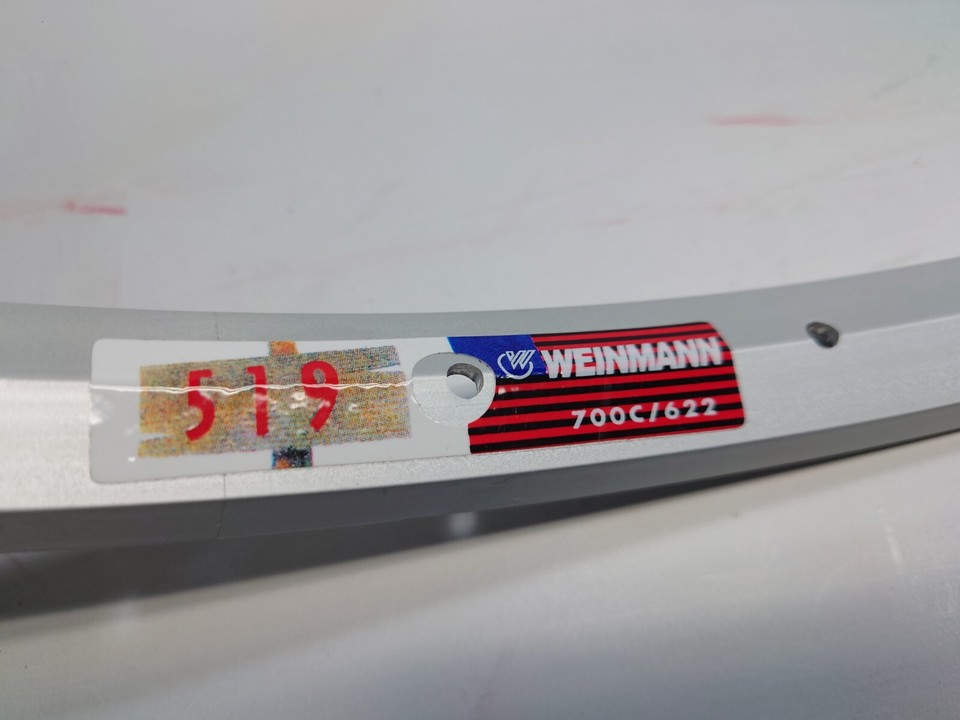 Weinmann 519 Alloy Bicycle Rim 700c 36 hole 622 Silver | eBay