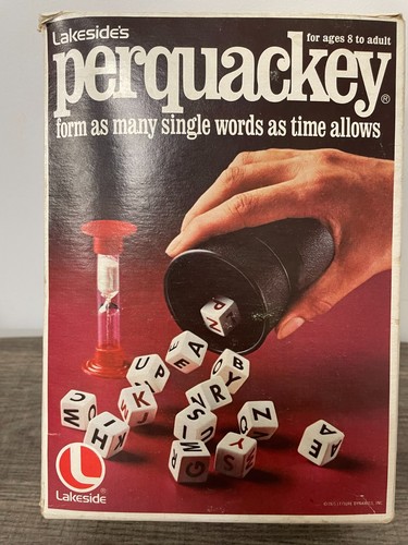 Perquackey Word Cube Game Lakeside 1975 Ages 8-Adult Vintage Nice ...