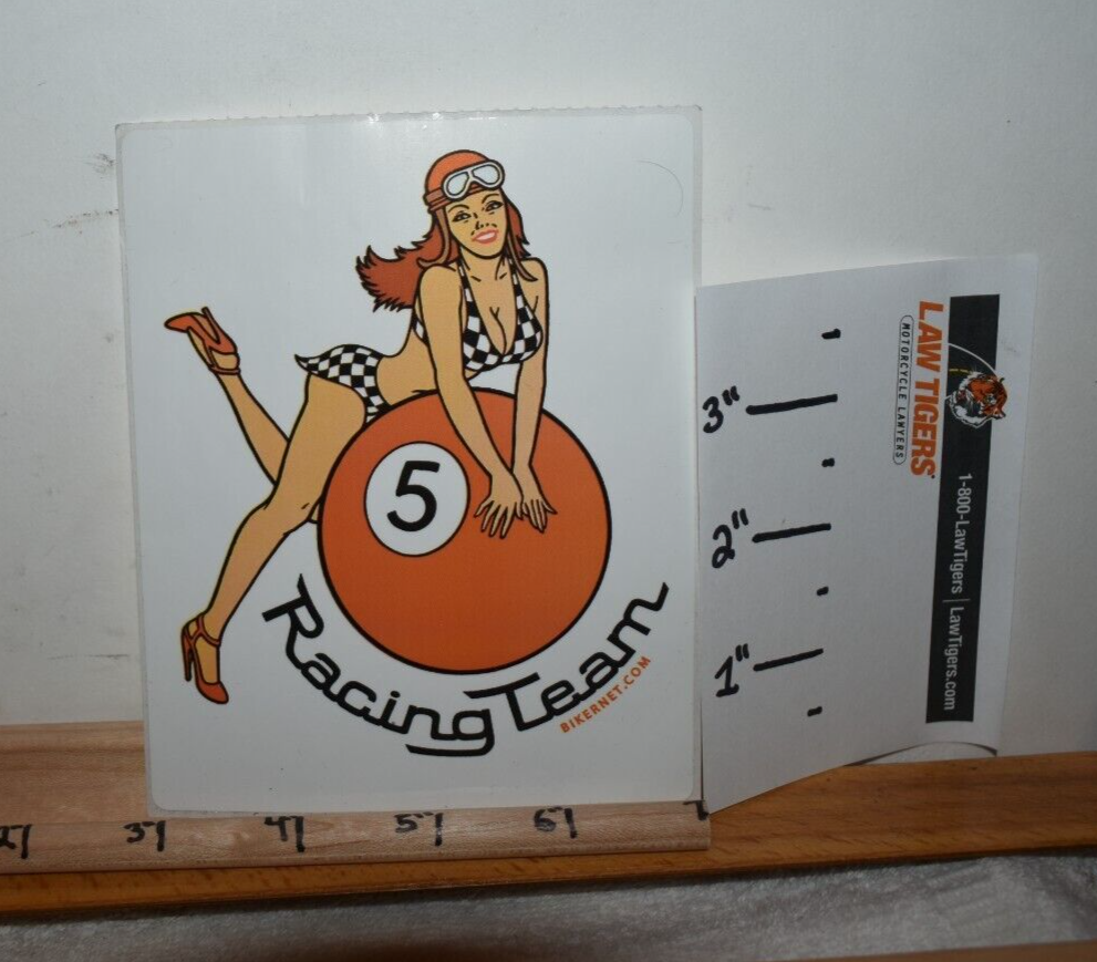 Racing contingency stickers decals #5 Racing Team from NHRA /AHDRA /NASCAR H1 | eBay