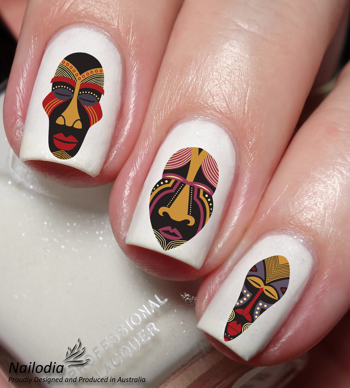 African Paintings Nail Art Decal Sticker Water Transfer Slider - Africa ...