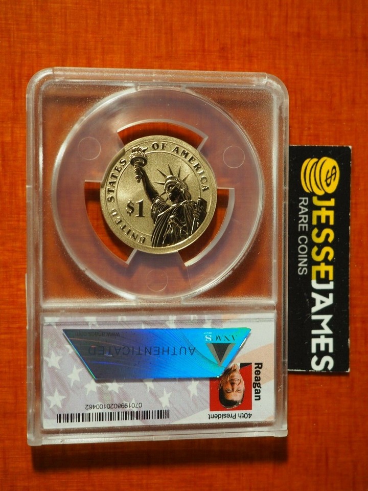2016 S REVERSE PROOF REAGAN DOLLAR ANACS RP70 FDI FROM COIN ...