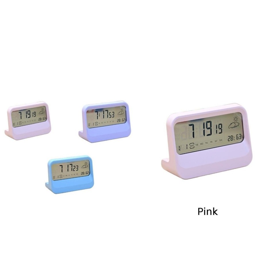 Affichage transparent LCD réveil table de chevet icônes météo compte-up ...