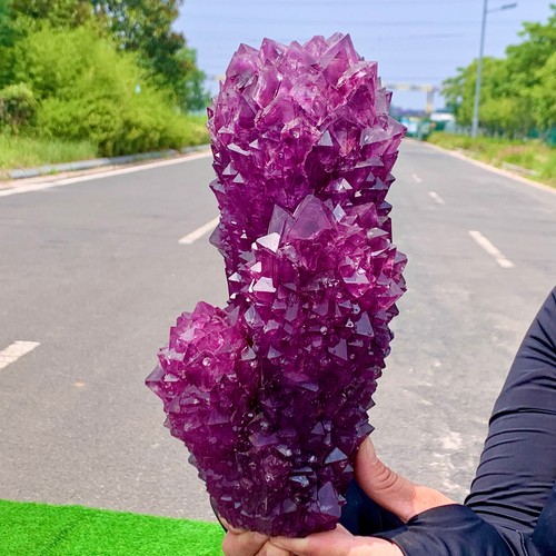 5.15LB Newly discovered octahedral crystals of purple potassium alum | eBay