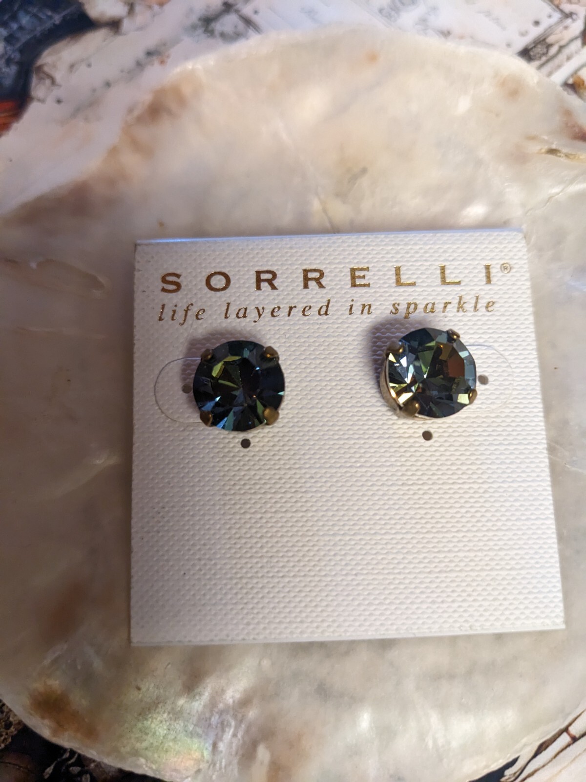 Sorrelli Volcano Blue Stud Earrings On Brass | eBay