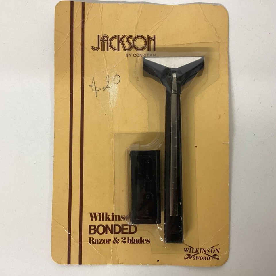 Vintage Sealed Jackson by Con-Stan Wilkinson Bonded Razor & 2 Blades | eBay