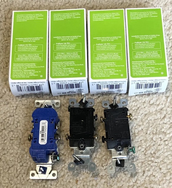 Leviton 5252-gy 15 Amp 125 Volt Industrial Series Heavy Duty ...