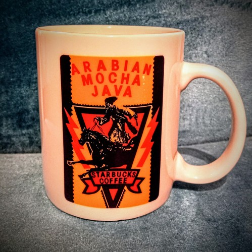 1992 RARE Starbucks Arabian Mocha Java Horse Rider mug, perfect ...