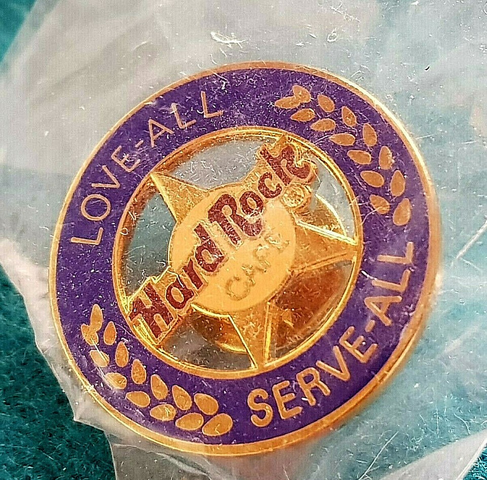 STAFF CEO GOLD STAR BLUE RING LOGO LAUREL LEAF DESIGN Hard Rock Cafe ...