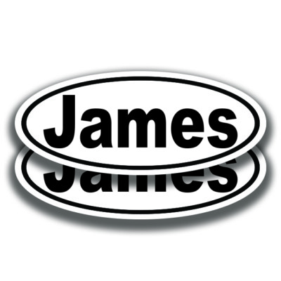 JAMES NAME DECALs 2 Stickers Bogo Car Truck Bumper Window | eBay