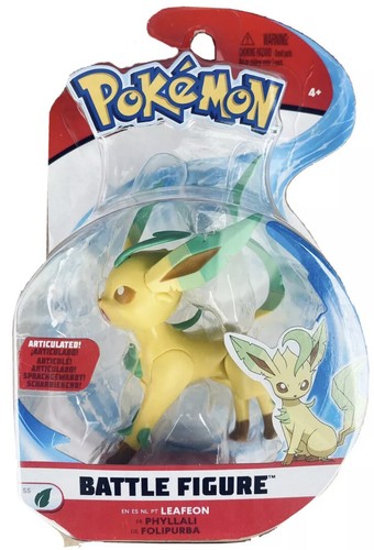 Pokemon Battle Figure LEAFEON Articulated Action Figure NEW Jazwares ...