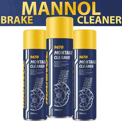 500ML MANNOL BRAKE AND CLUTCH CLEANER AEROSOL SOLVENT SPRAY DEGREASER ...