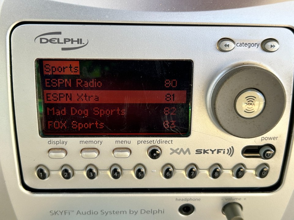 Delphi SKYFi Sirius XM Satellite Radio Receiver W/ LIFETIME ...