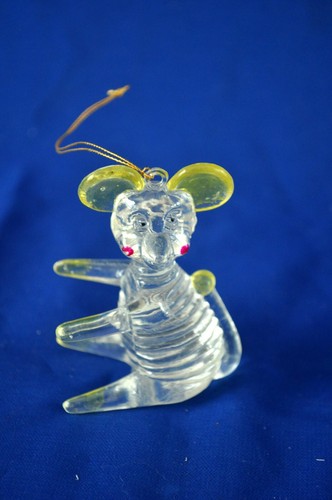 VTG 1976 LUCITE XMAS ORNAMENT MOUSE - ONLY - CRYSTALITE PET 3 in | eBay