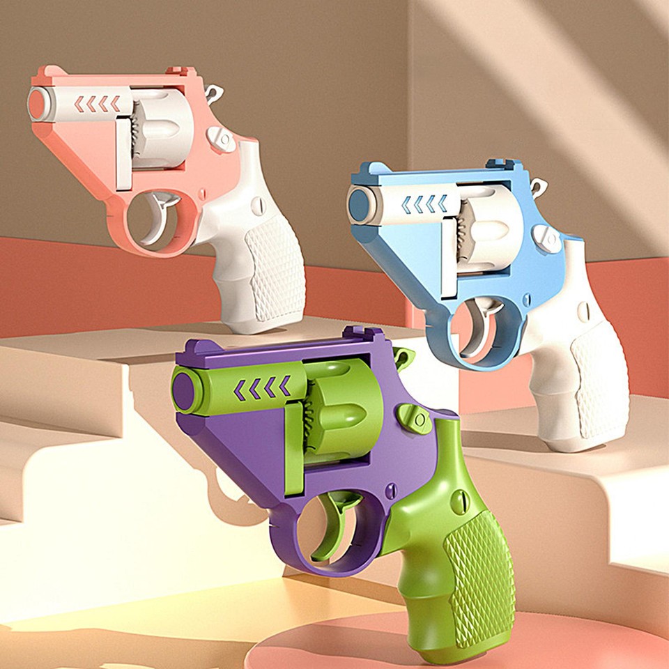 1pc Fidget Toy Gun 3D Printed Toy Revolver Non Shooting Fidget Toy | eBay