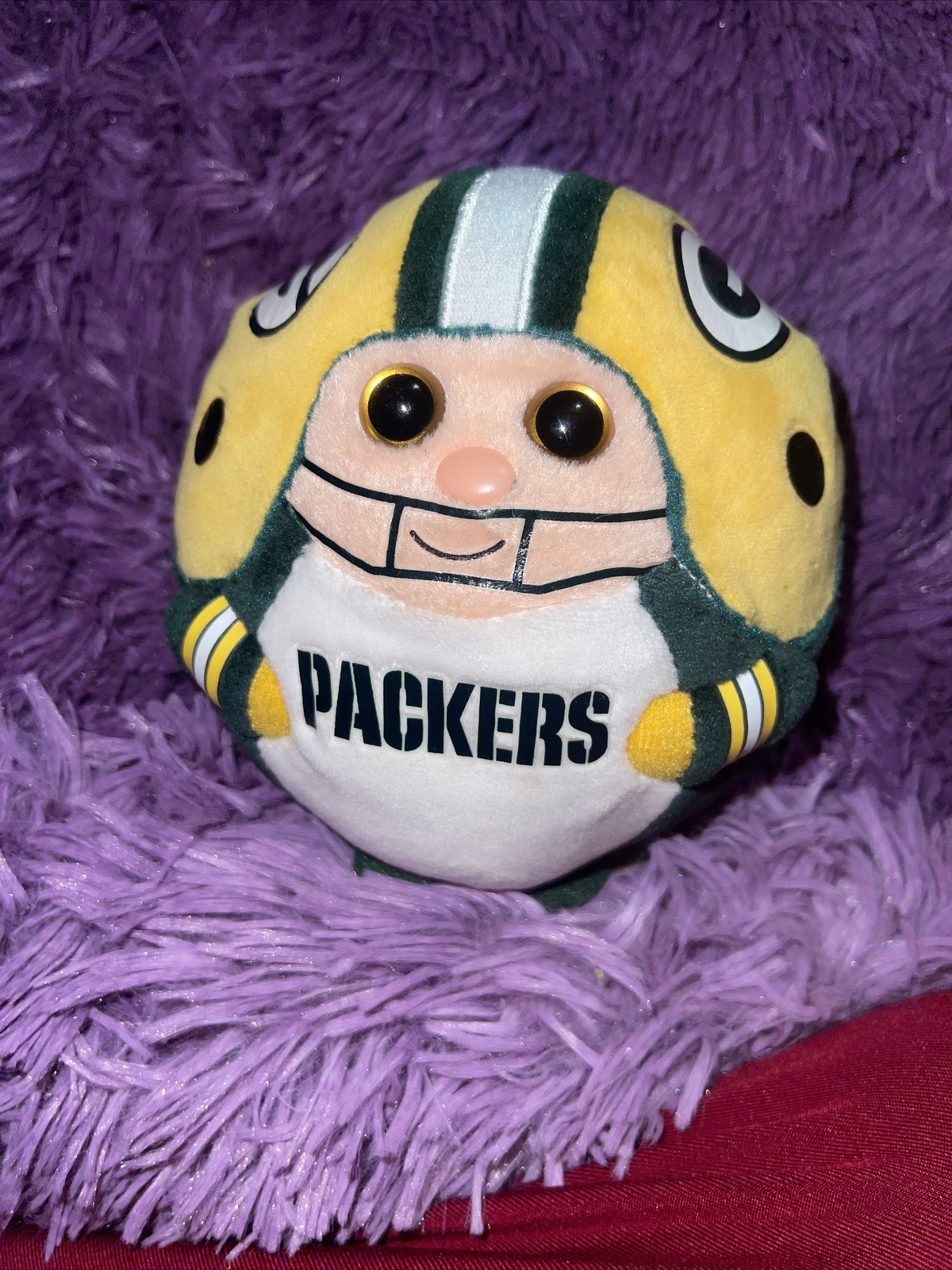 Green Bay Packers TY Beanie Ballz 13" LARGE Plush Ball Toy Football NFL ...
