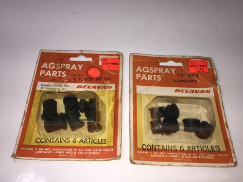 NEW NOS Delavan Ag Spray Parts 73-853 and 73-935 Flood Tip NYL | eBay