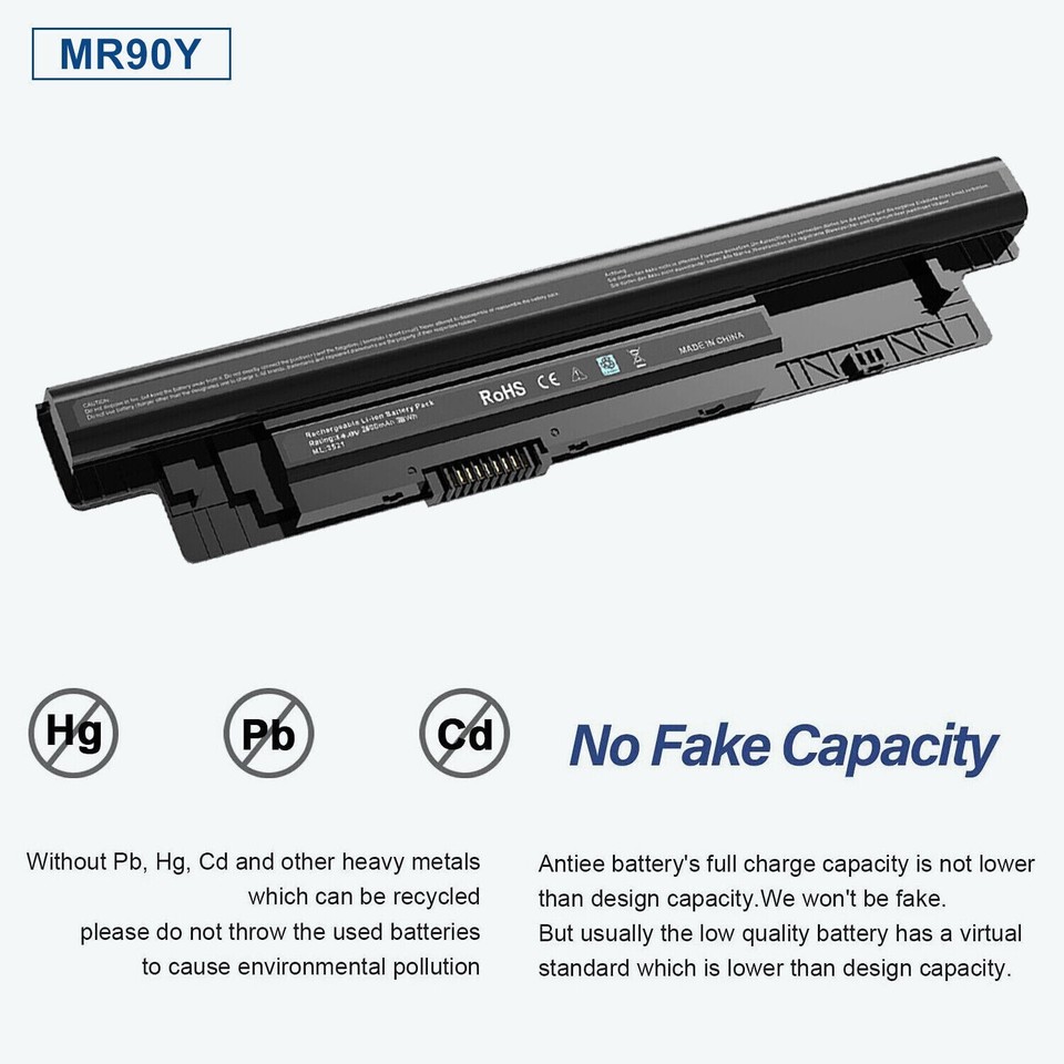 XCMRD Type BATTERY FOR DELL INSPIRON 3541 3521 3721 5537 5749 5748 312 ...