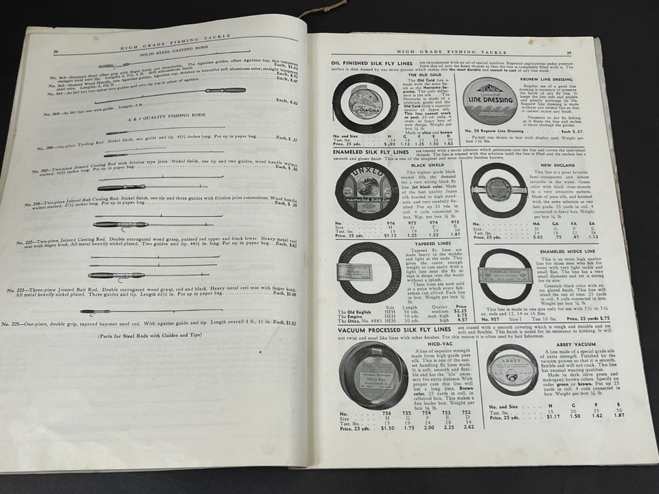 1939 Horrocks Ibbotson Fishing Tackle Catalog Rods Line Flies Rare 34th ...