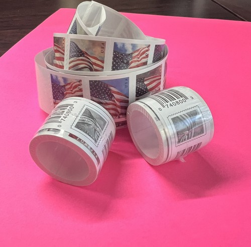Lot of 300 Flag Stamps New rolls postage | eBay