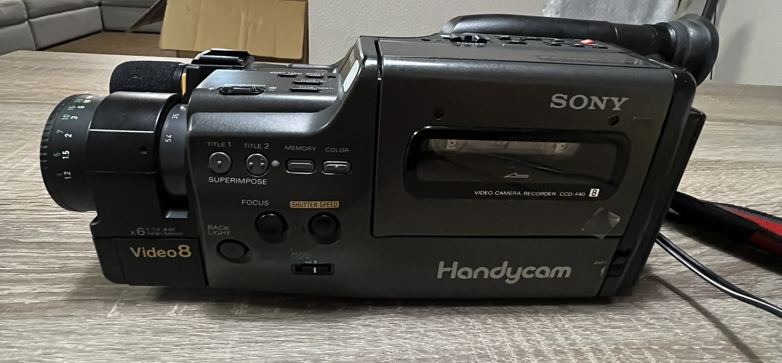 Sony Handycam Video 8 CCD-F40 Camcorder Untested As the lights are on ...