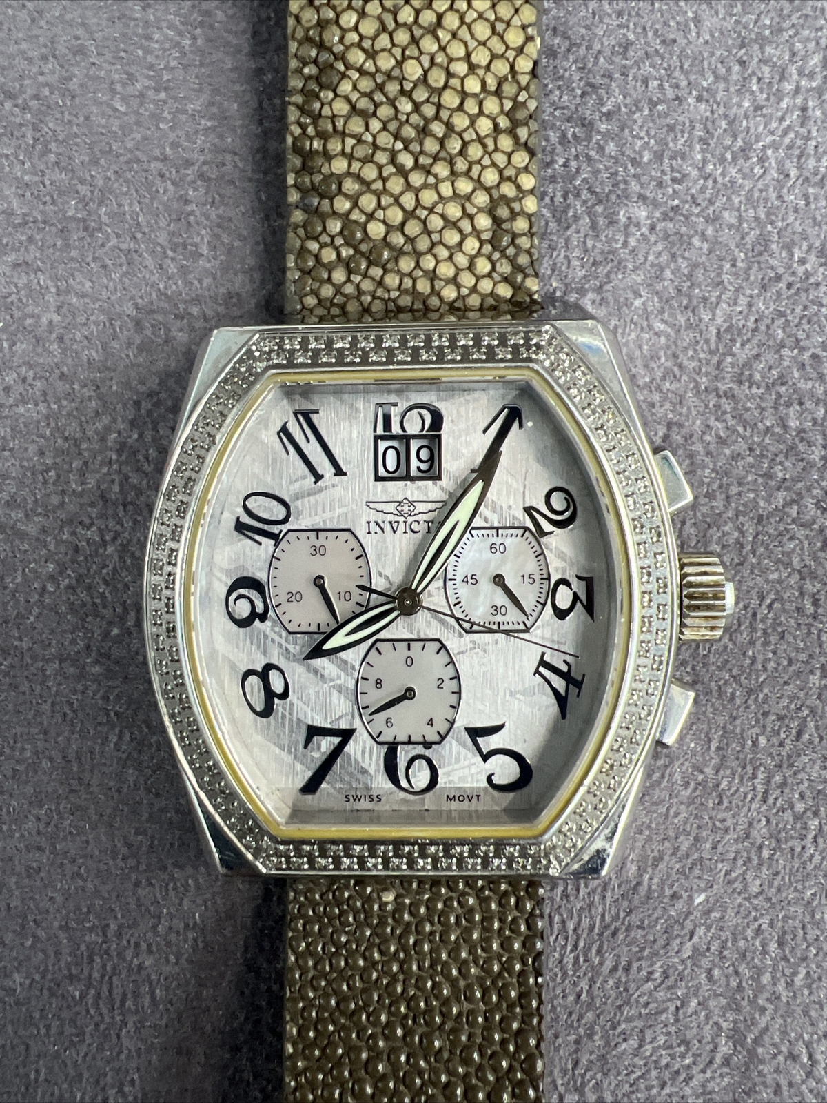 Invicta Men's Chronograph Acero Gibeon Meteorite MOP Dial Genuine ...