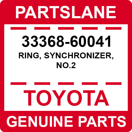 33368-60041 Toyota OEM Genuine RING, SYNCHRONIZER, NO.2 | eBay