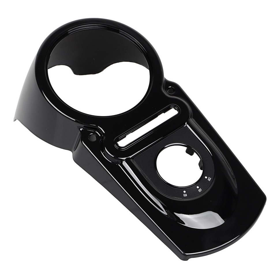 Black Tank Dash Panel Cover Speedo Housing For Harley Dyna Wide Glide ...