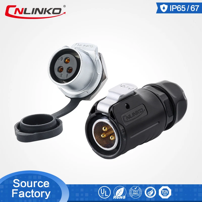 Cnlinko M20 Pin Bulkhead Electrical Connector 20A IP67, 57% OFF
