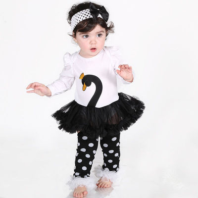 NEW! Girl's Swan Princess Tutu Pageant Party Holiday Dress Black ...
