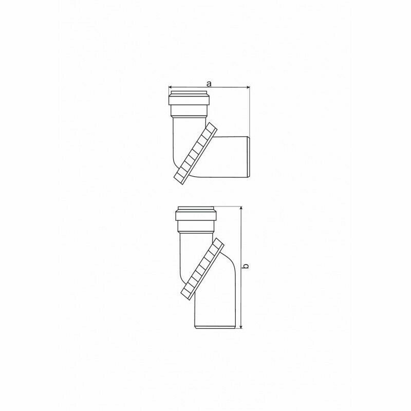 50mm Adjustable Water Waste Pipe Bend 0 - 90 Degrees UPVC Push Fit ...