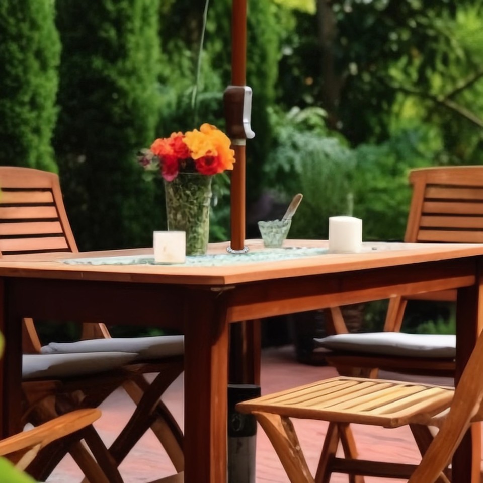 2 Pieces Patio Table Replacement Parts Garden Hole Umbrella Cover | eBay UK