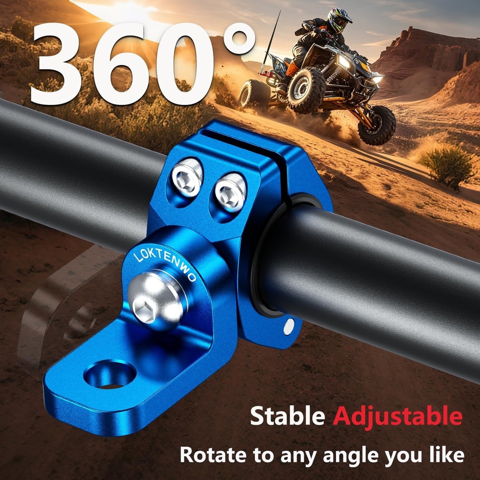 1 PCS Quad ATV Roll Light bar Mounts, Aluminum Alloy Light Bar Mounting ...