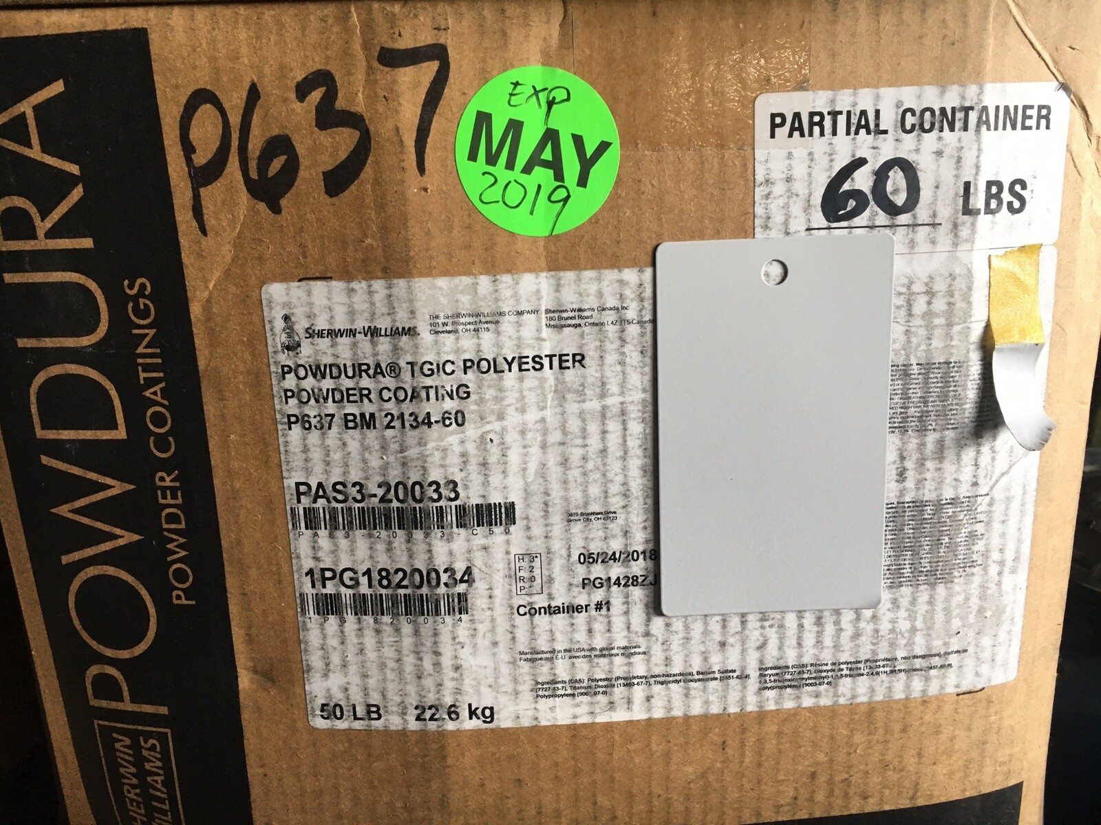 Sherwin Williams Light Gray Powder Coat Paint Evening Shadow 1LB Free ...