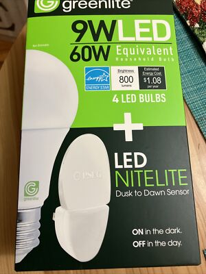 Greenlite 9wLED 60W Light Bulbs 4 Pack | eBay