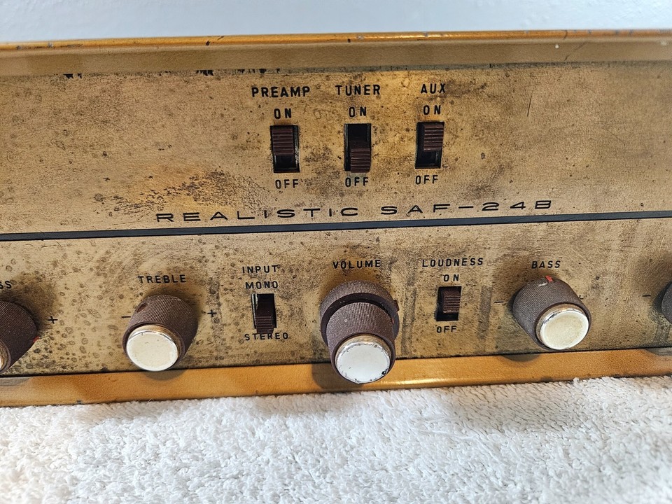 Realistic SAF 24B Tube Power Amplifier. Serviced. New Tubes | eBay
