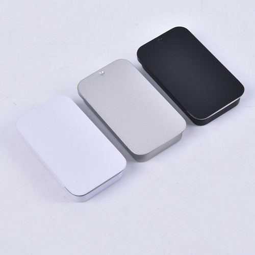 1PC Mini Iron Box Slide Cover Storage Box Wedding Portable Tin Boxes ...