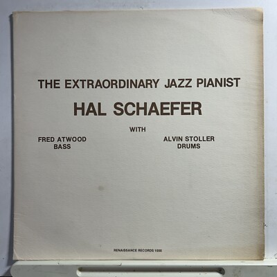 HAL SCHAEFER The Extraordinary Jazz Pianist (1976) RENAISSANCE private ...