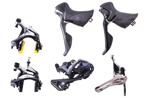 USED Shimano Dura-Ace 9000/Ultegra R8000 Mechanical Rim Brake Groupset ...