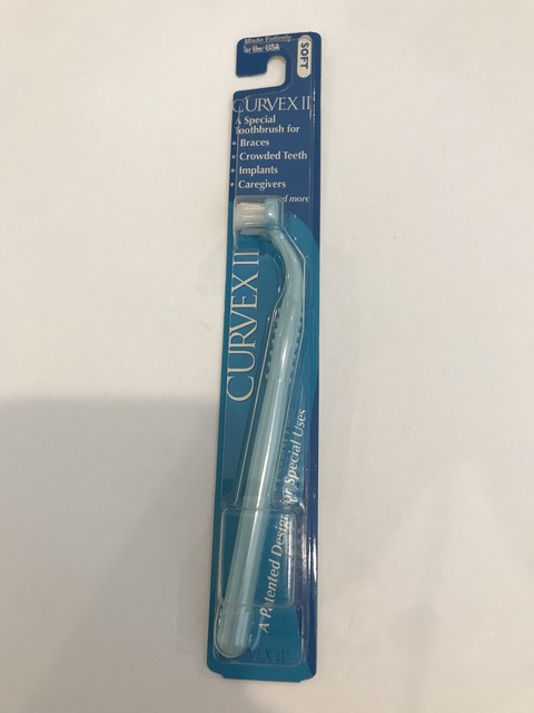 Curvex II 2 Curved Toothbrush Soft Braces Crowded Teeth Implants ...