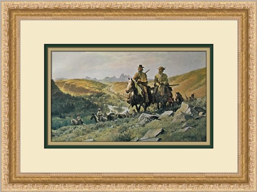 John Clymer Sublette And Campbell Custom Framed Print | eBay