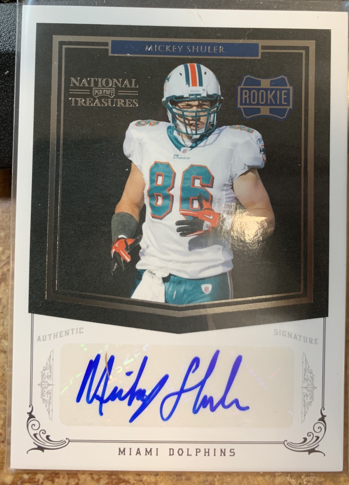 2010 Playoff National Treasures #272 Mickey Shuler RC Autograph Rookie ...