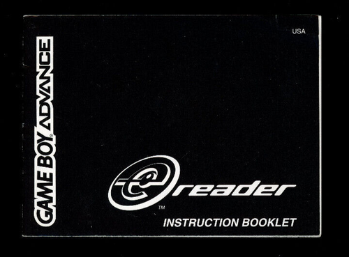 Nintendo Game Boy Advance e-Reader *INSTRUCTION MANUAL ONLY* | eBay