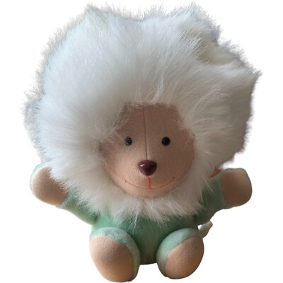 Vintage Amtoy Mint Green White Lion Monkey Plush Stuffed Animal 1984 ...