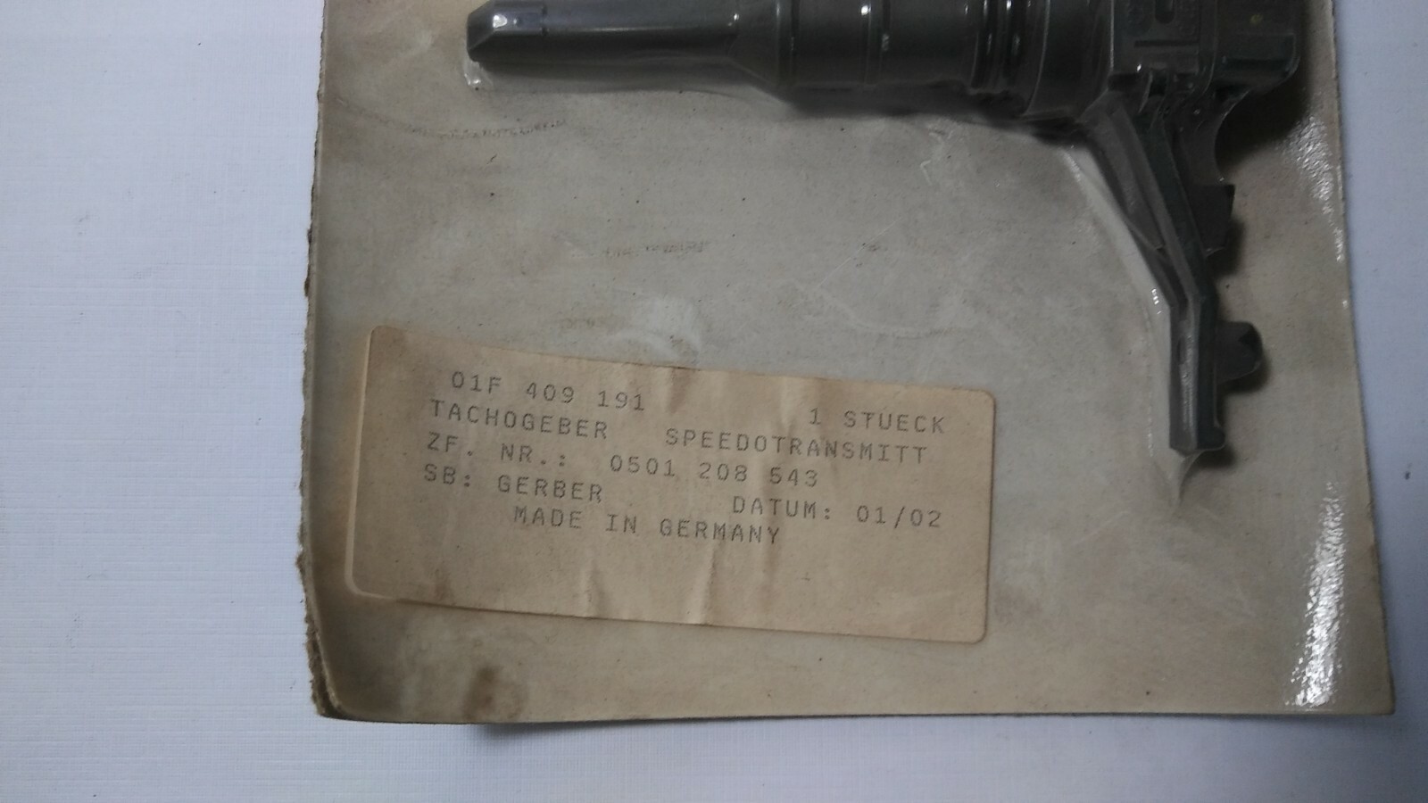 Genuine VW Audi Vehicle Speed Sensor 01F409191 | eBay