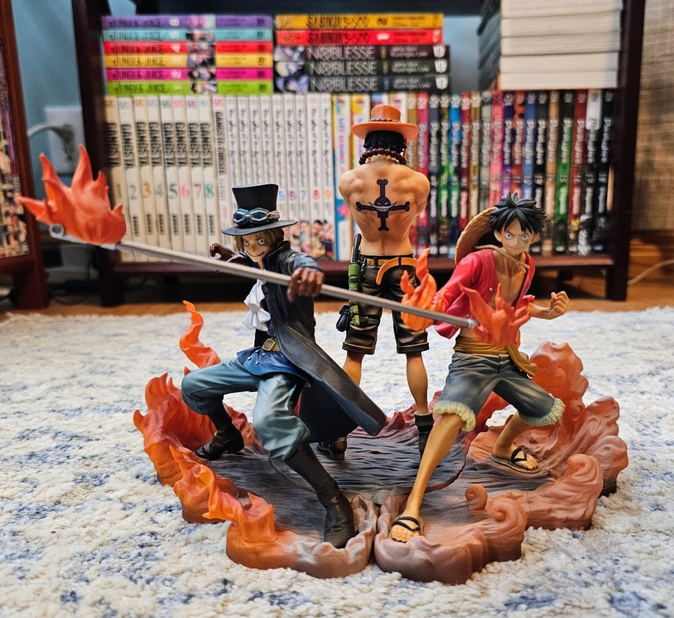BANPRESTO DXF Brotherhood One Piece Figures Luffy Ace Sabo 3 Figure Set ...