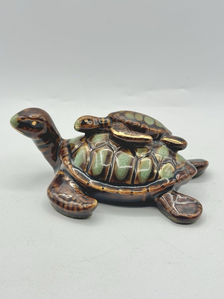GOLDEN POND COLLECTION BY GIBSON EXOTIC TURTLE MOTHER AND BABY NO BOX ...