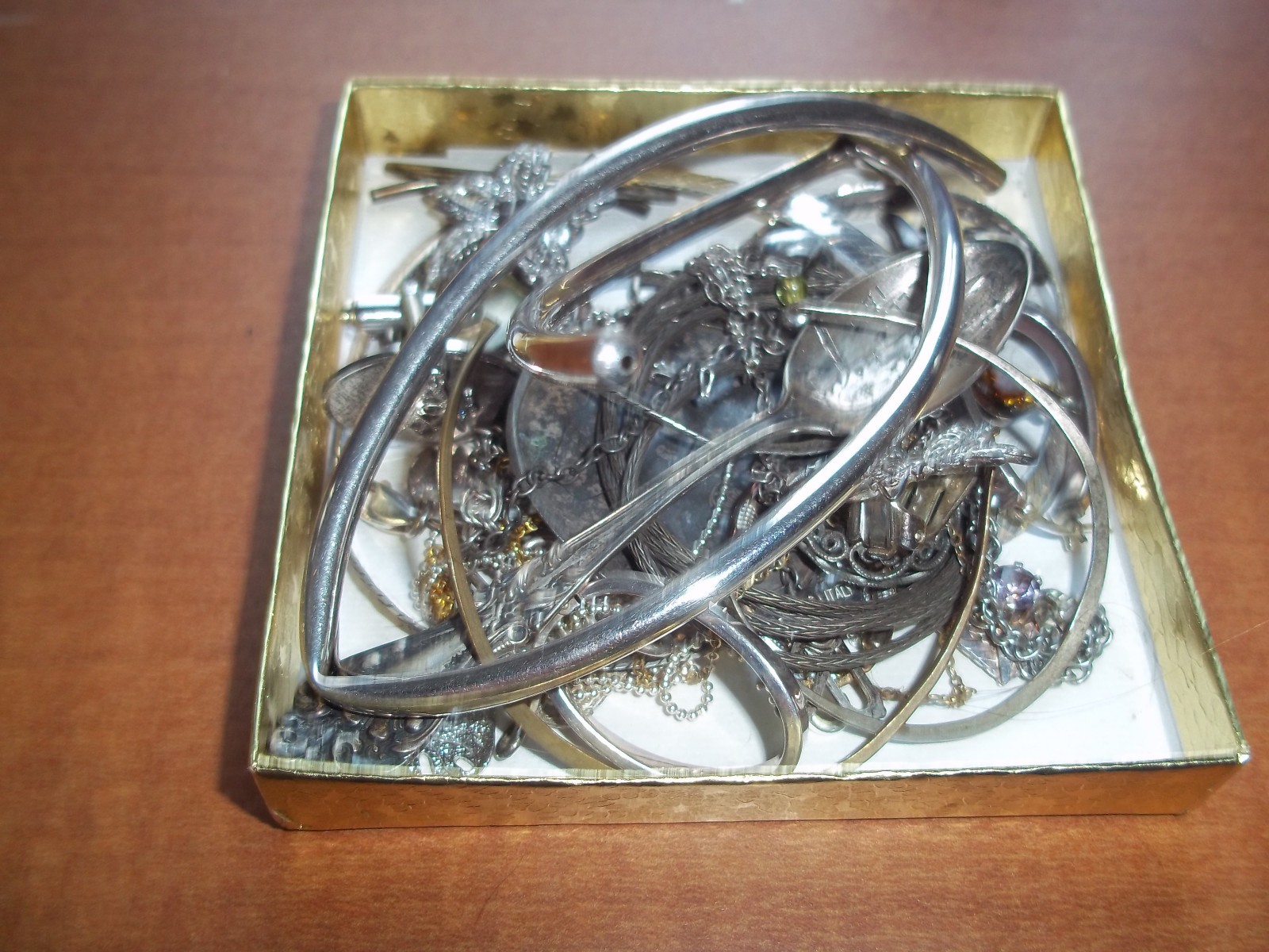 Scrap Sterling Silver 105 grams Jewelry some Wearable No Stones | eBay