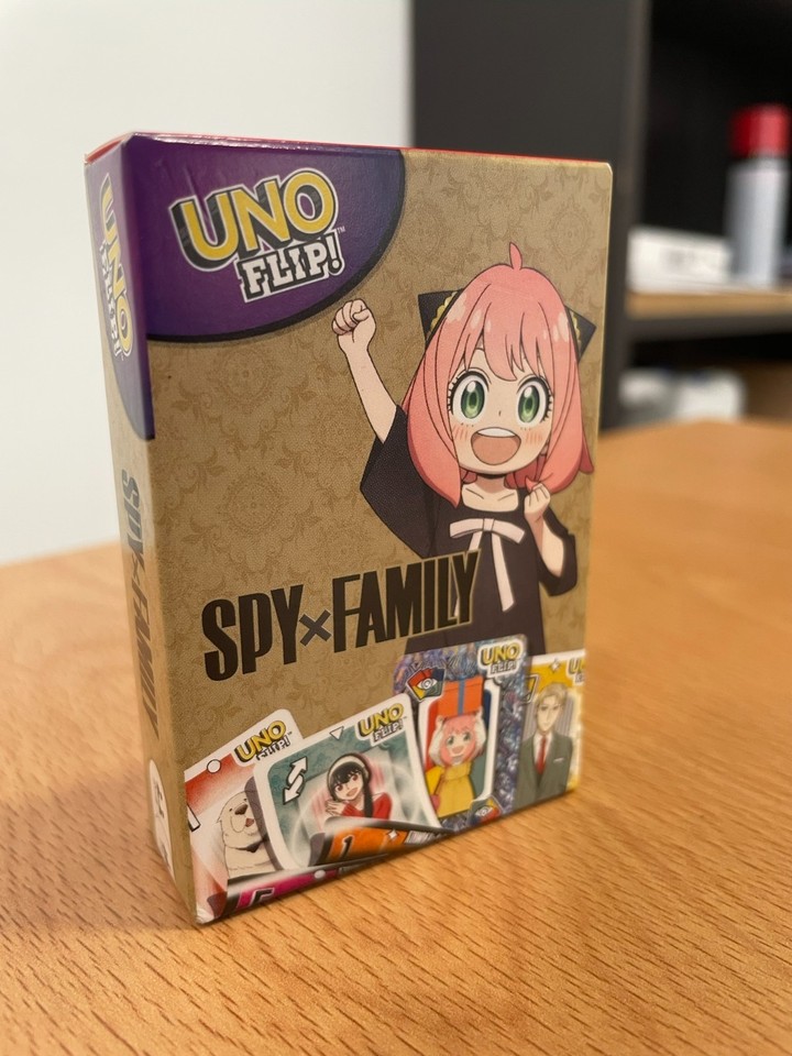 Uno Flip Spy Family Anime 2026 McDonald's from Spain. Game texts in ...